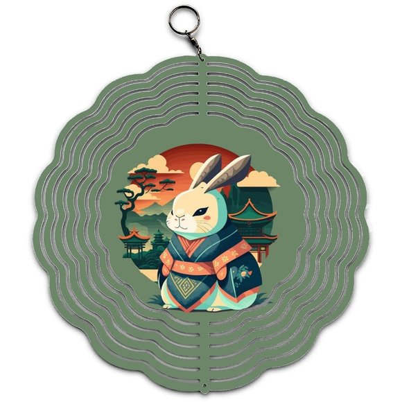 Design | Aesthetic Cute Chinese Rabbit Design Wind Spinner | Poshmark